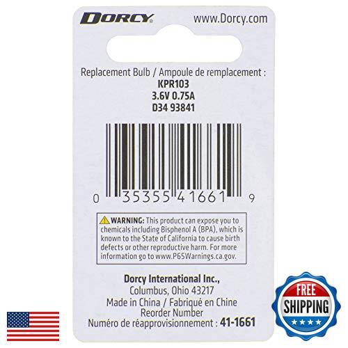 Dorcy 3D-3.6-Volt, 0.75A Flange Base Krypton Replacement Bulb, 2-Pack ...