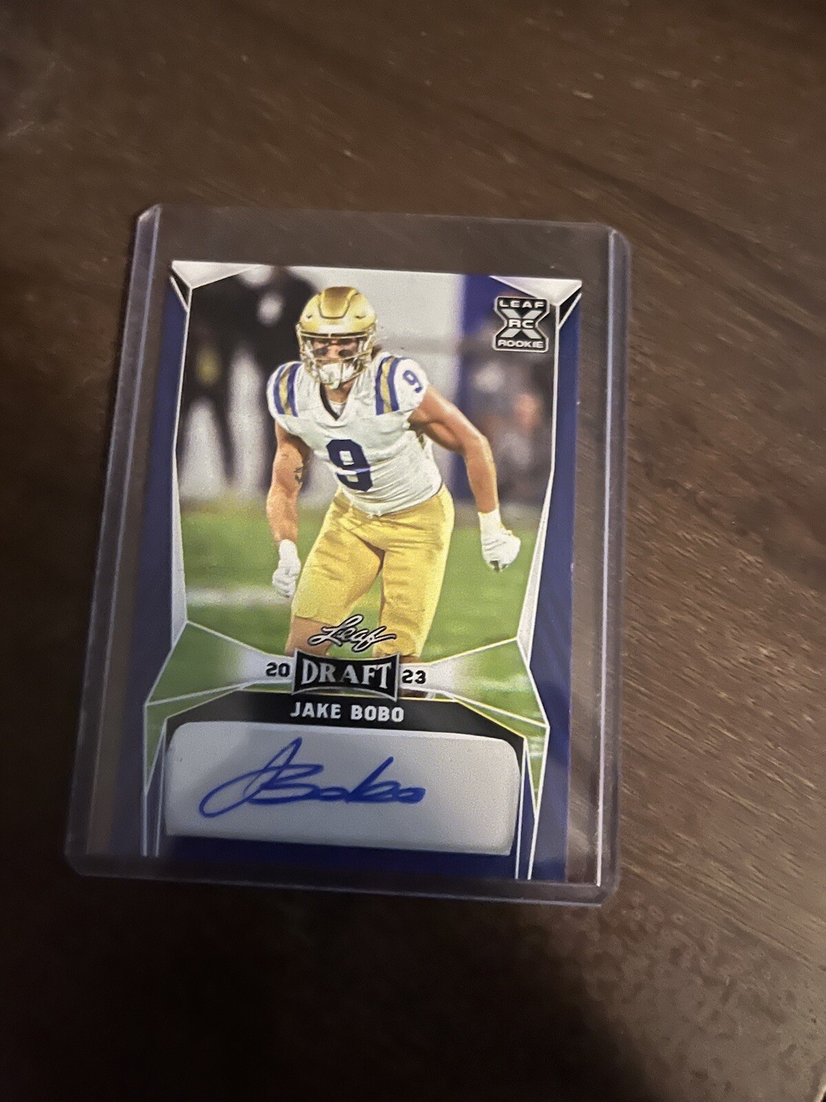 2023 Leaf Draft - Autographs Blue #BA-JB1 Jake Bobo (AU, RC) for sale ...