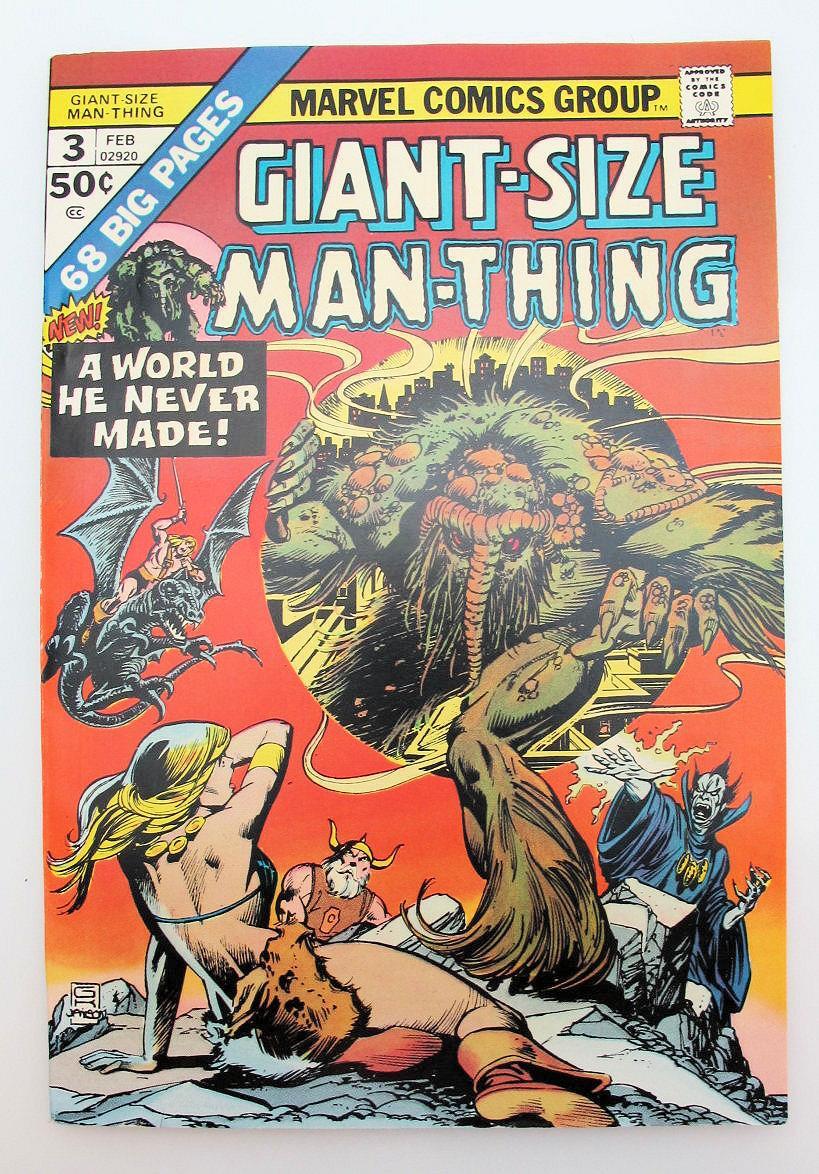Giant-Size Man-Thing #3 | Marvel | Death of Dakimh | High-Grade | 1975 ...