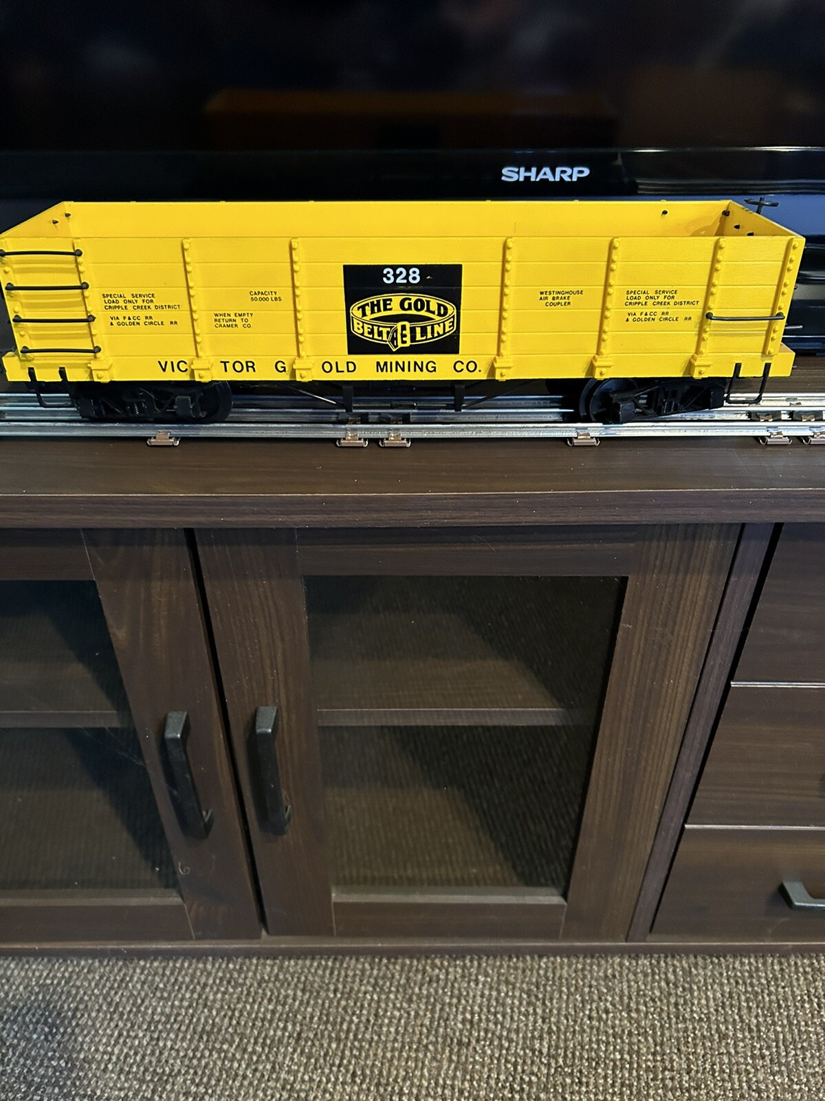 Bachmann Big Hauler G Scale Gold Belt Line Victor Mining 328 Gondola ...