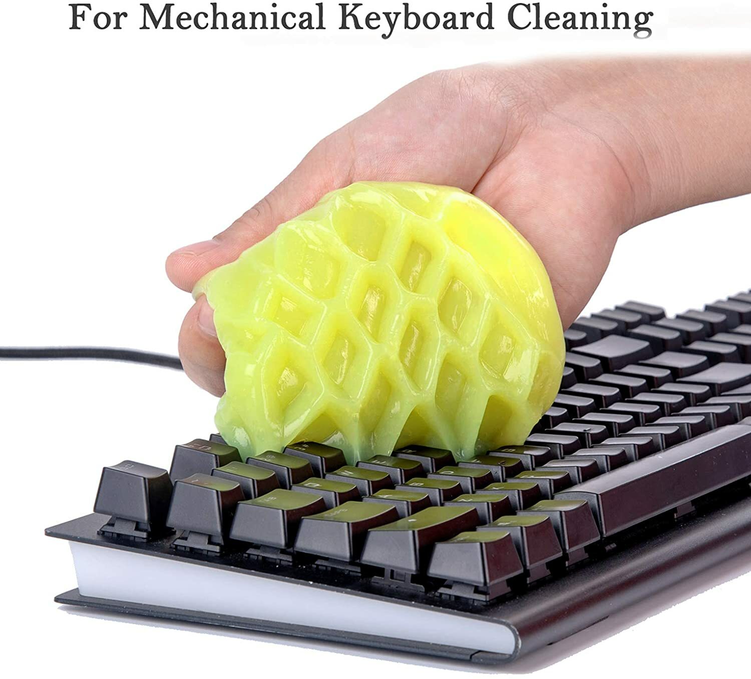 2PC PC Keyboard Car Dust Dirt Soft Sticky Cleaner Glue Gum Silica Gel ...
