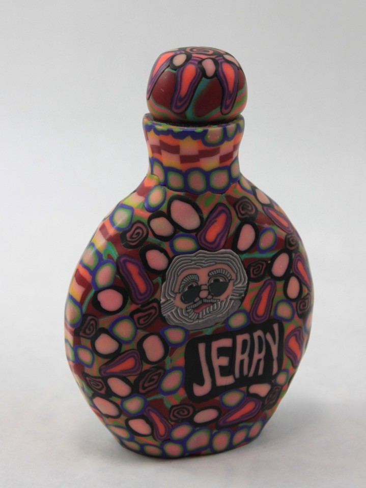 Jerry Garcia and Dr. Seuss Polymer Clay Decanter Container Bottle with ...
