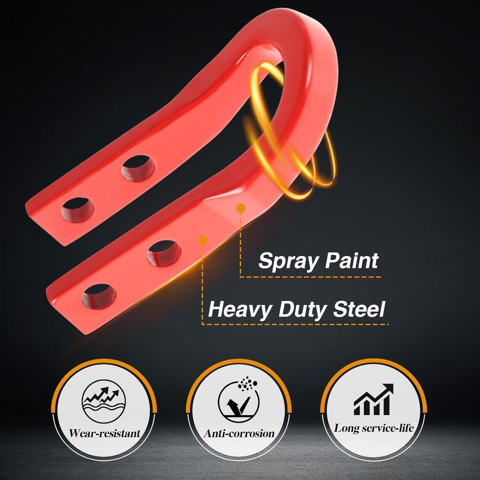 2PCS Heavy Duty Recovery Hooks Tow Hook for Chevrolet Colorado GMC ...