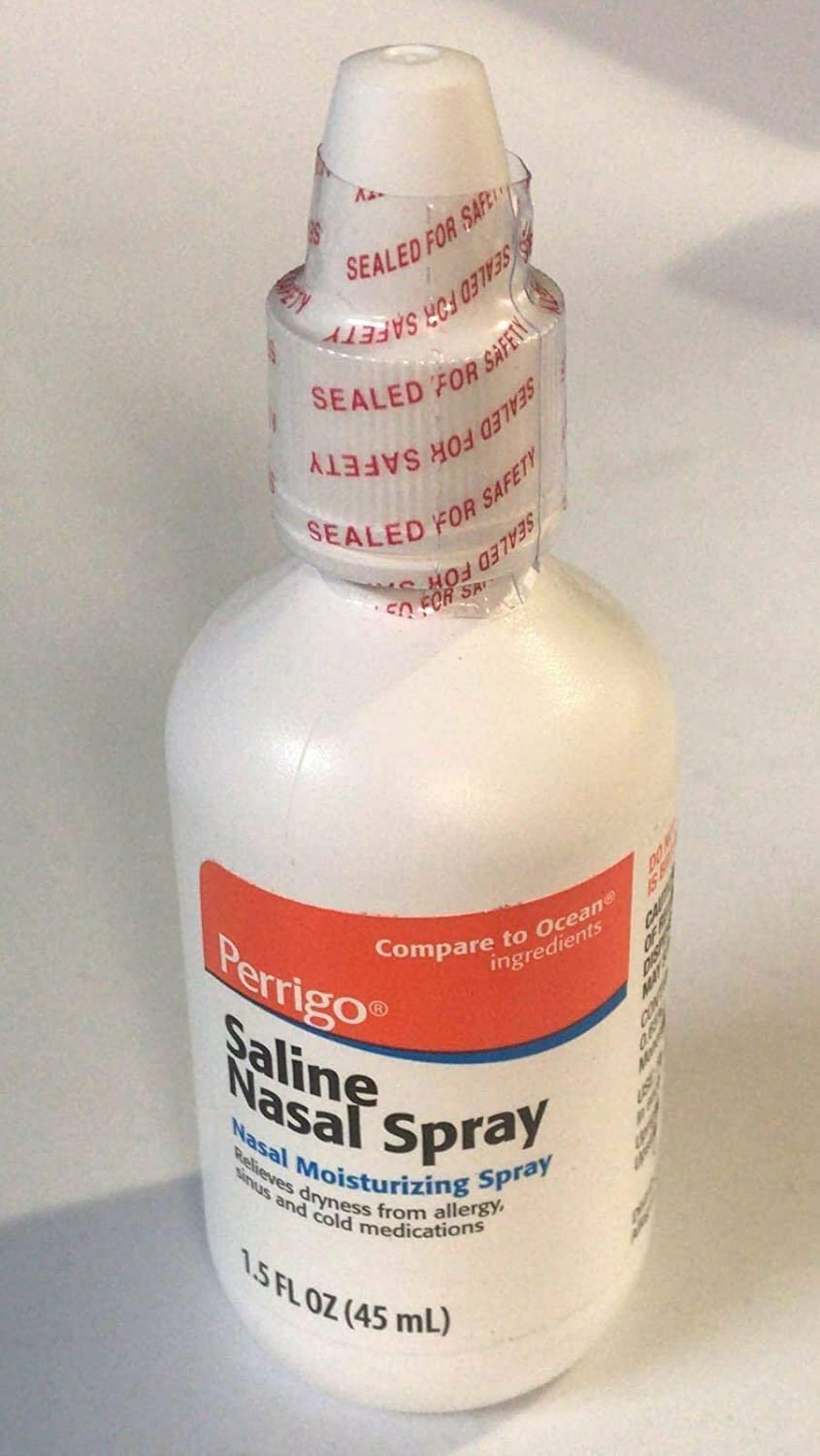 Perrigo Saline Nasal Moisturizing Spray Relieves Dryness From Allergy 1 ...
