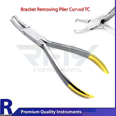 Dental Bracket Remover Plier TC Curved Ortho Braces Removing Surgical ...