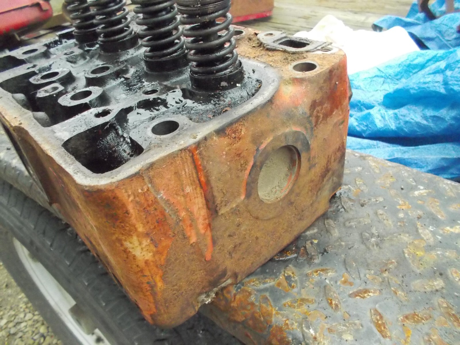 Case 731 Diesel D tractor engine motor Front Rear cylinder head A20957 ...