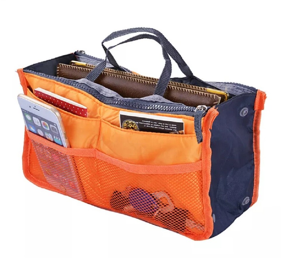 Women’s Travel Handbag Organizer Insert – Multi-Pocket Tote Purse Liner ...