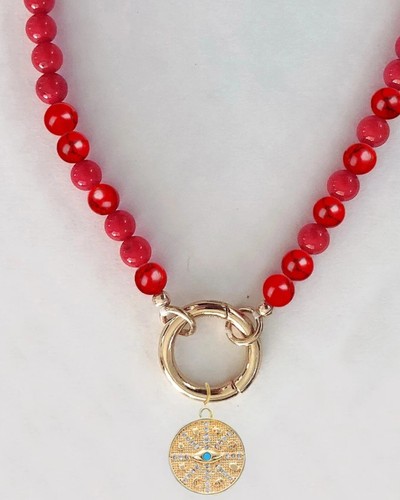 New Hamsa Evil Eye Red Bead Turkish Necklace Fashion Accessory | eBay