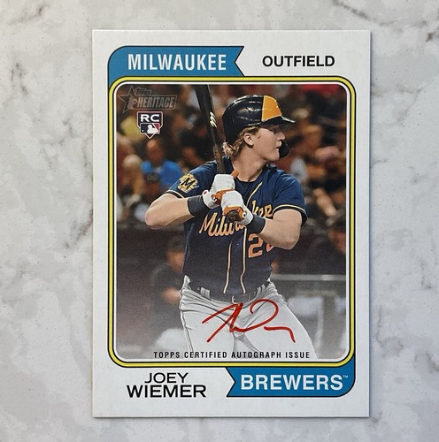2023 Topps Heritage High Number - Real One Autographs Joey Wiemer #ROA ...