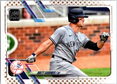 2021 Topps Series 1 Gold Star Parallel BRETT GARDNER NEW YORK YANKEES ...