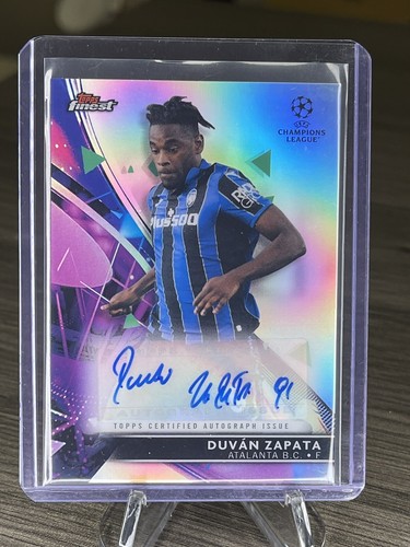 2021-22 Topps Finest UCL Duvan Zapata Auto Autograph #BA-DZ Atalanta B ...