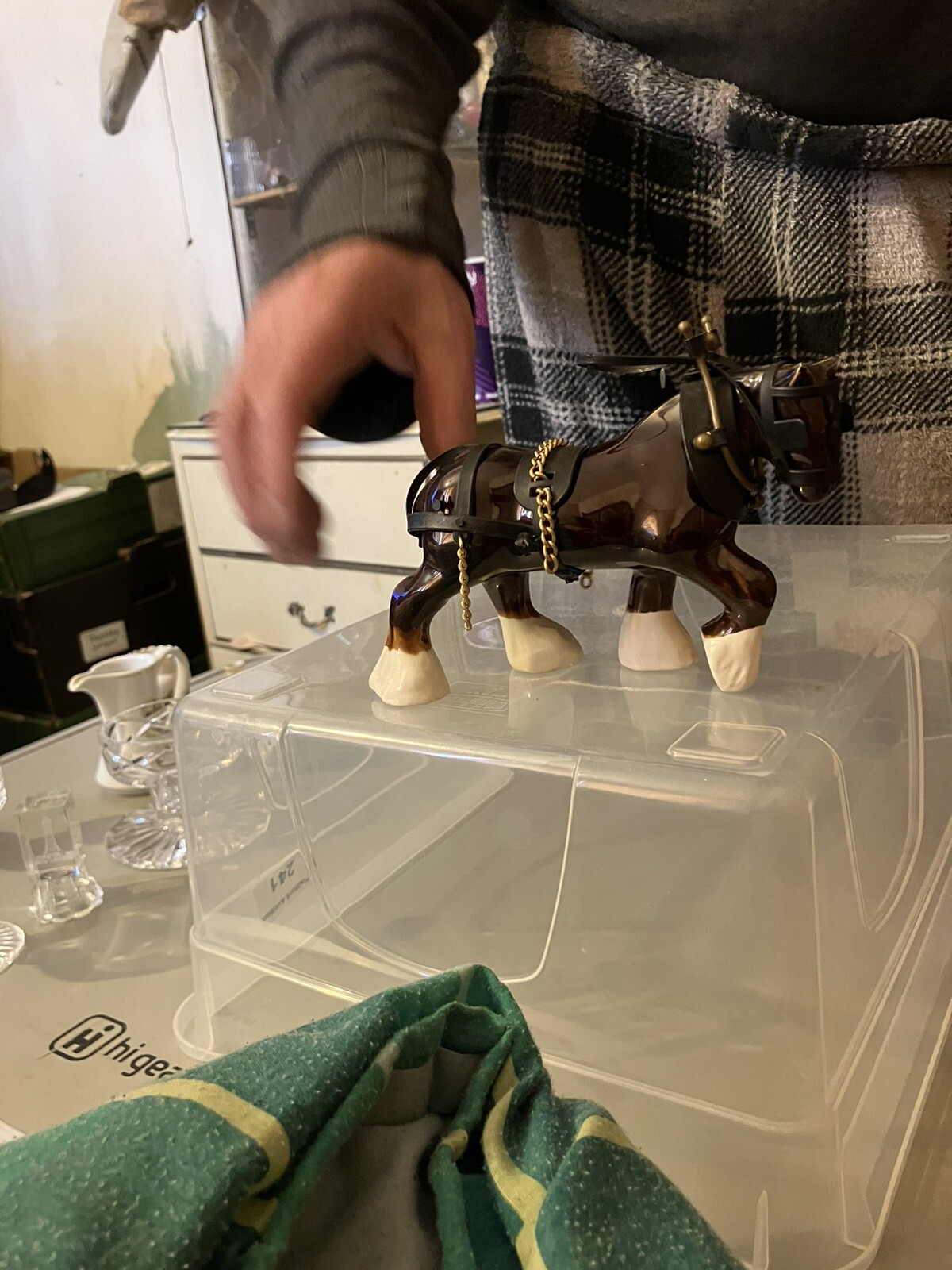 Melba Ware Shire Horse In Tack | eBay