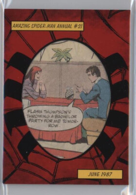 2017 Marvel Fleer Ultra Spiderman Comic Cut Panel CP23 Amazing Spider ...