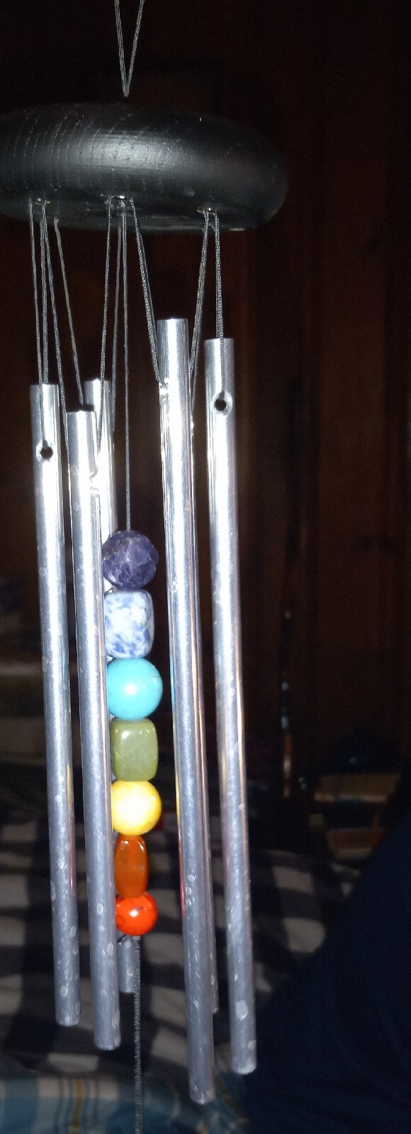 Woodstock Chakra Chimes 7 Stones Wind Chime 17.5 Length | eBay