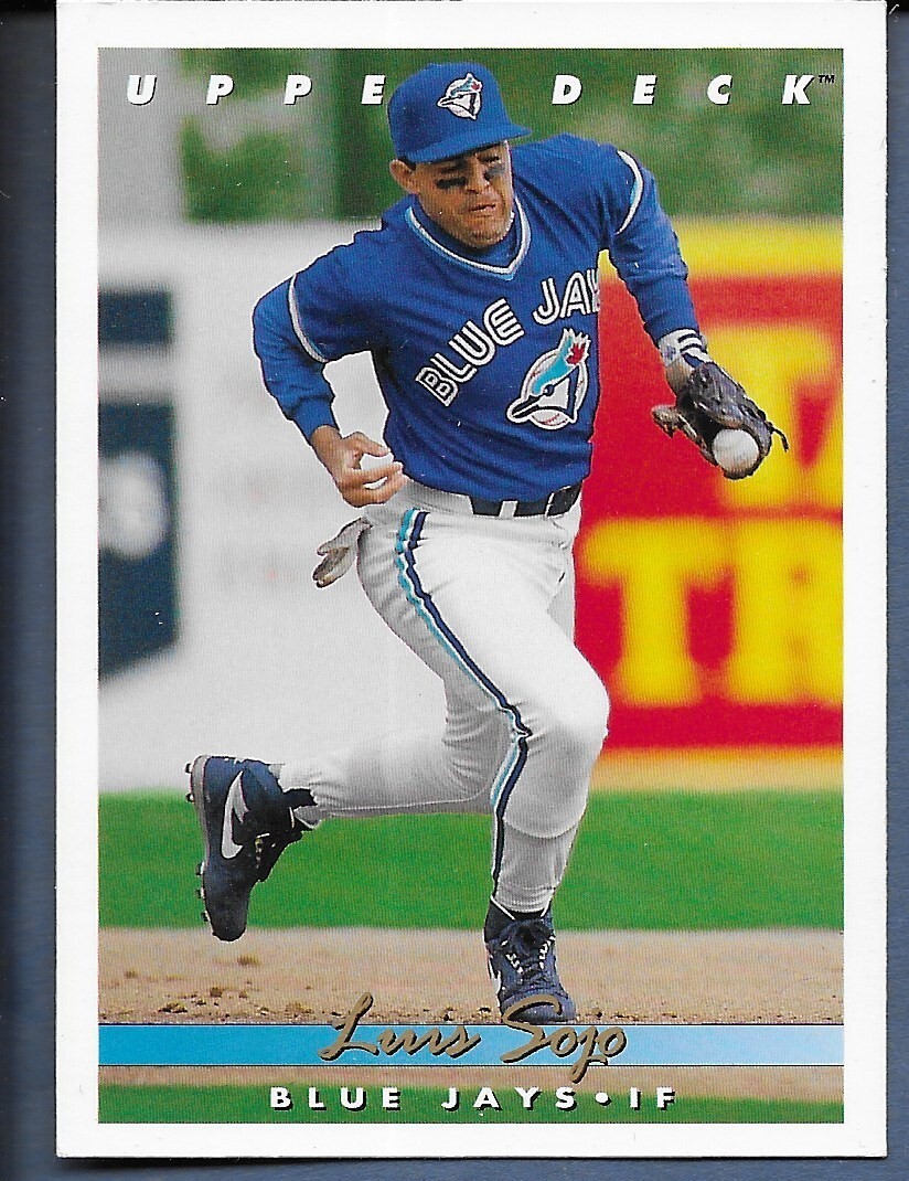 1993 Upper Deck Toronto Blue Jays Baseball Card #802 Luis Sojo NM | eBay