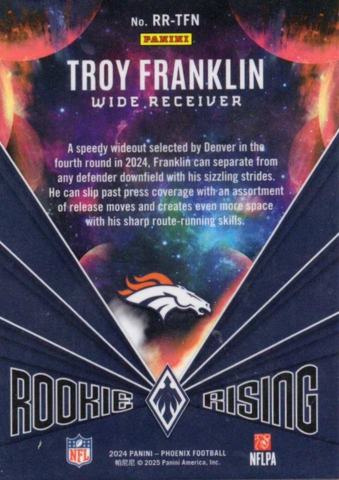 2024 Panini Phoenix - Rookie Rising Troy Franklin #RR-TFN (RC) | eBay