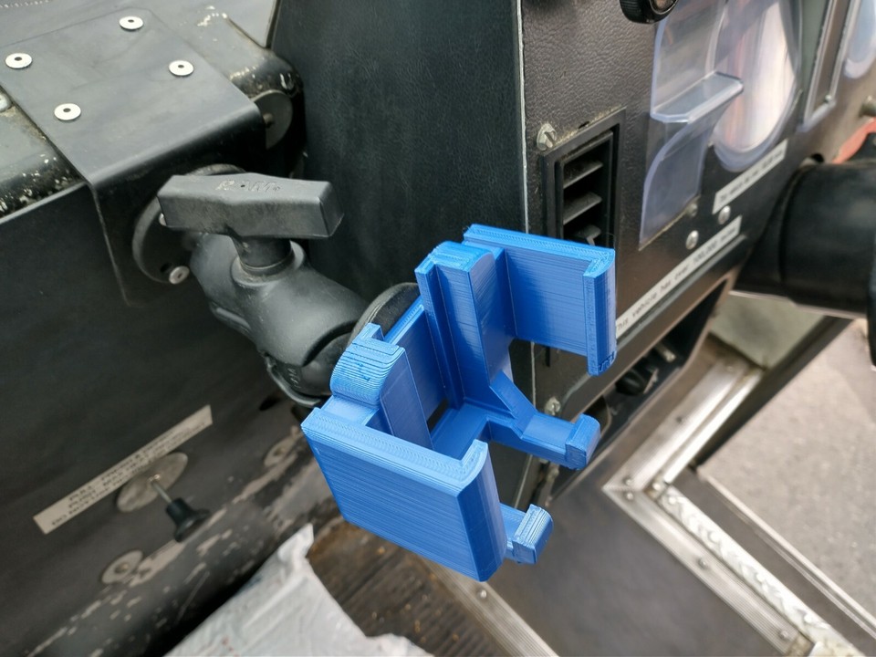 USPS LLV Scanner (Zebra TC77) Holder/Cradle 3D Printed For RAM Ball ...