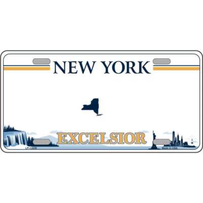 Excelsior New York Blank Novelty Metal License Plate Tag | eBay