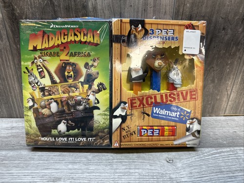 Madagascar 2 DVD Movie With Set of 3 Exclusive PEZ Dispensers New In Box | eBay