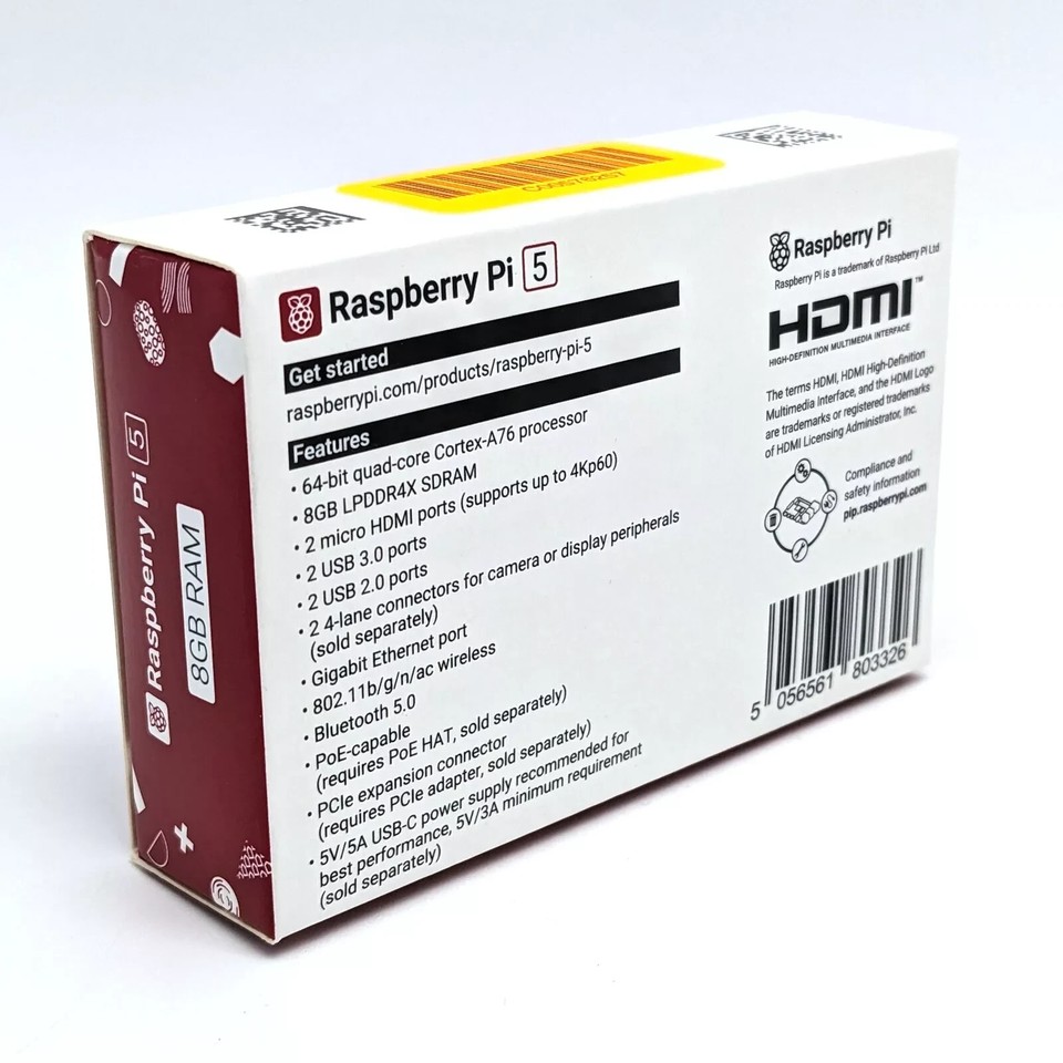 Genuine Raspberry Pi 5 | 8GB RAM | New/Unopened | Made in UK | In Hand ...