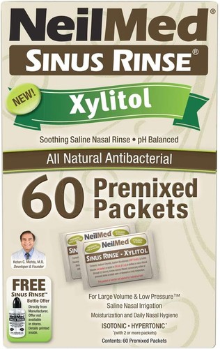NeilMed Sinus Rinse Premixed Refill Packets with Xylitol, 60ct. | eBay