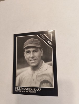 FRED SNODGRASS 1991 CONLON COLLECTION THE SPORTING NEWS GREAT STORIES ...