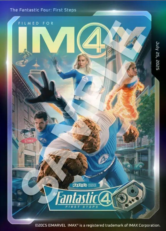 MARVEL Fantastic Four First Step IMAX Movie Limited Card TOHO 2025 from ...