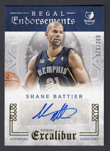 Shane Battier 2015-16 Panini Excalibur Regal Endorsements Autograph ...