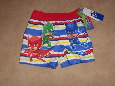 NEW, TODDLER BOY PJ MASKS SWIM TRUNKS, SIZE 2T | eBay