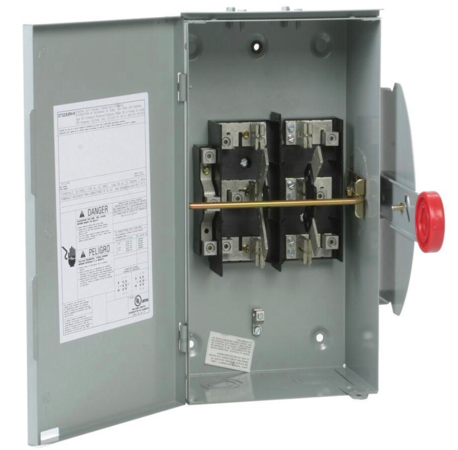 Eaton 100 Amp 24,000 Watt Outdoor Electrical Double Throw Safety ...