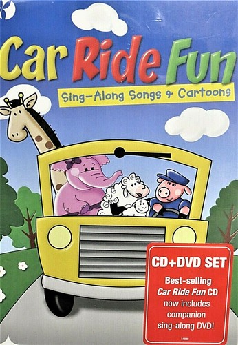 CAR RIDE FUN! New! CD & DVD, 20 Kids Sing along 16 Cartoons DVD ,Home ...