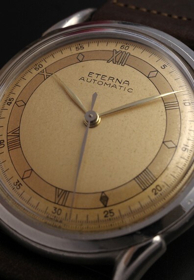 Eterna Bumper Movement 1940's Automatic SS Screw Back 34mm Cal.1159H ...