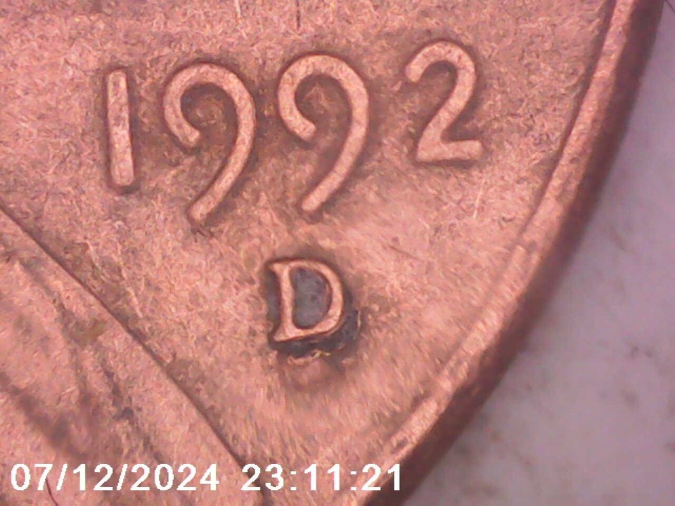 🔥 RARE 1992 D Penny with Lincoln's Ear Branded ERRORS, Unique ...