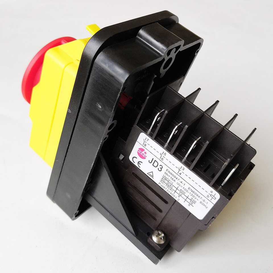 JD3 KJD11 KEDU 8Pin 16A 110V Emergency Stop Electromagnetic Pushbutton ...