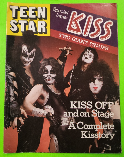 KISS - TEEN STAR SPECIAL ISSUE 2 GIANT PIN-UP's - 1978 - OUT OF PRINT ...