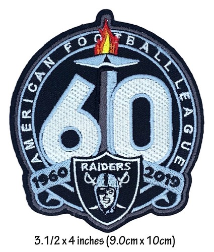 Raiders Football Logo Embroidery Patches ,iron ,sew *TH- USA BY USPS ...