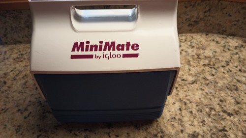 Vintage Mini Mate Personal Cooler Lunch Box by iGLoo Made in USA Blue ...