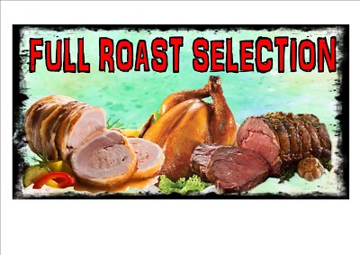 Cafe Sign Vintage Style Cafe Sign Shop Full Carvery Roast Dinner Sign ...