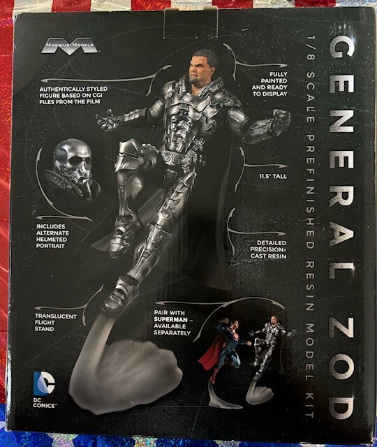 Moebius Models #2009: General Zod 1/8 Scale Prefinished Resin Model Kit ...