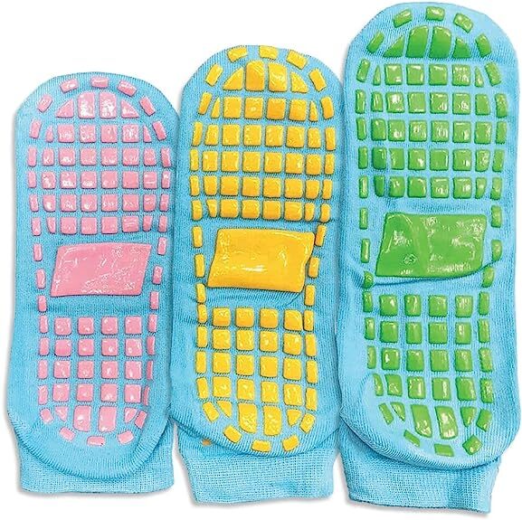 Reynard SallySock - Non Slip Patient Grip Sock - S to XL - 5 Pair Pack ...