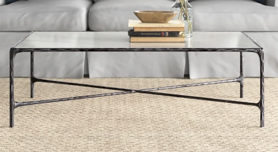 Coffee Table Restoration Thaddeus Style Black Forged Iron Hardware | eBay