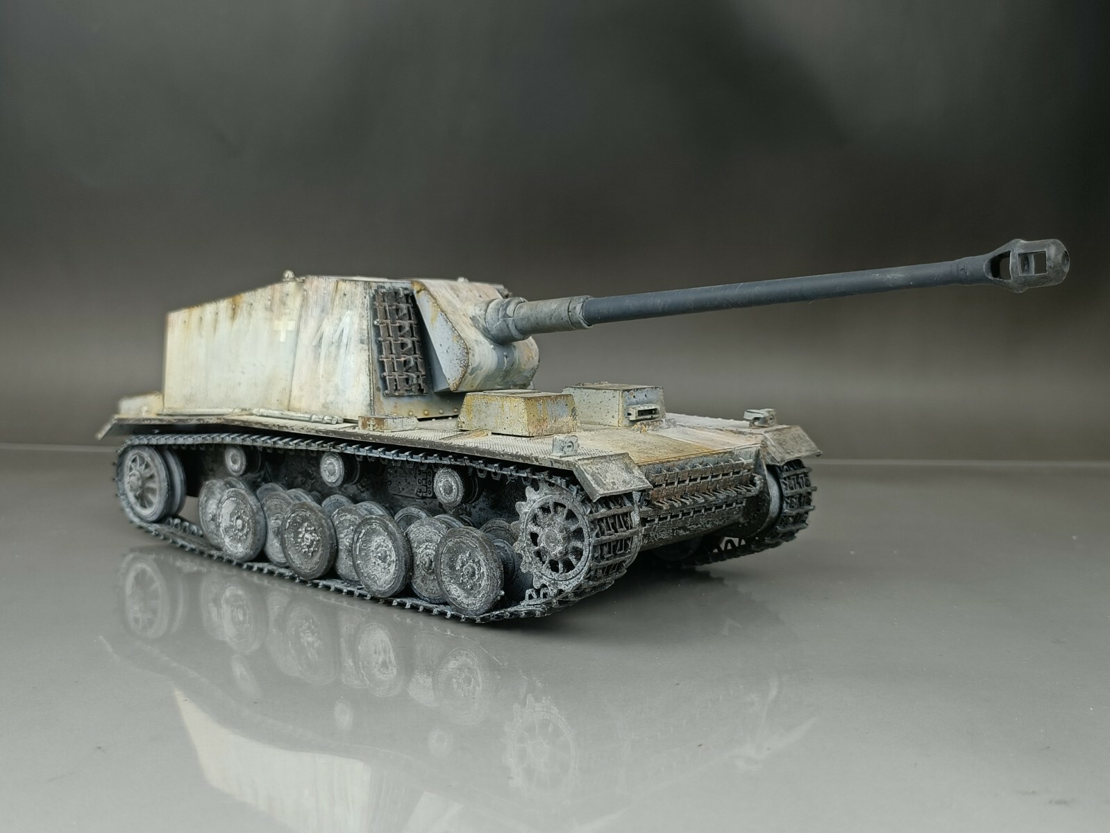 1/35 Built WWII German Sturer Emil 12.8cm Tank Destroyer Model | eBay