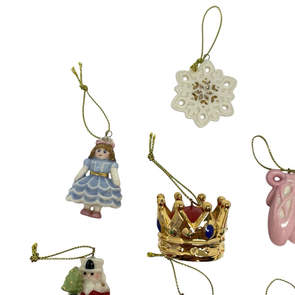 Lenox Nutcracker Miniature Tree Ornament Set 10 Christmas EUC | eBay