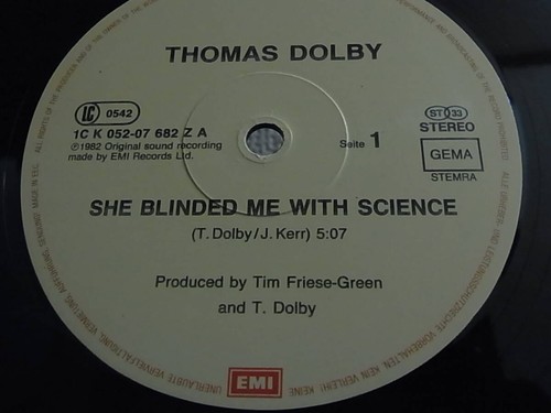 Ger12' Thomas Dolby/She Blinded Me With Science-Extended Version | eBay