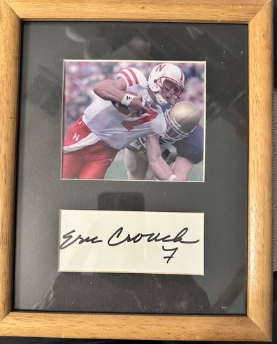 Eric Crouch Signed Photo 4x5 Nebraska 2000 Framed 10x 12 Heisman Very ...