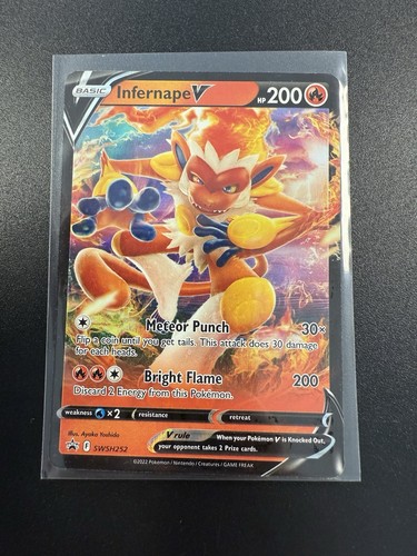 Infernape V - SWSH252 - Ultra Rare - SWSH Black Star Promo - Pokemon ...