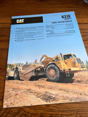 Caterpillar CAT 631E Series II Wheel Tractor Scraper Pan Brochure FCCA ...