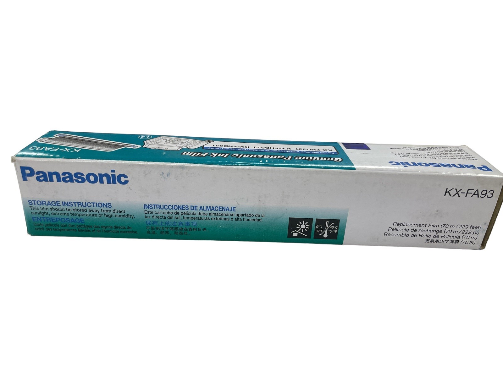 Genuine Panasonic Ink Film KX-FA93 Fax KX-FHD331, KX-FHD332, KX-FHD351 ...