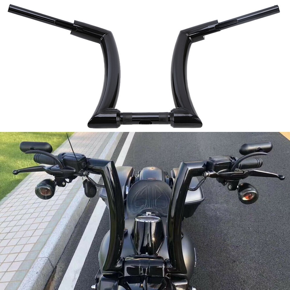 14" APE HANGER HANDLEBARS FAT 1-1/2" DNA MONSTER BARS FOR HARLEY DYNA ...