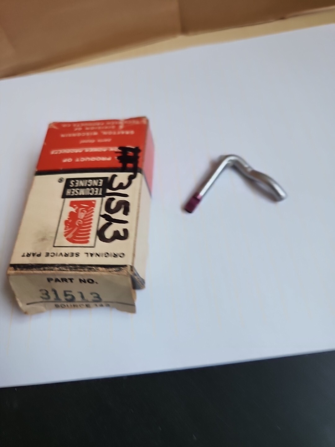 Genuine NOS OEM Vintage Tecumseh engine governor link rod 31513 Bin51 ...